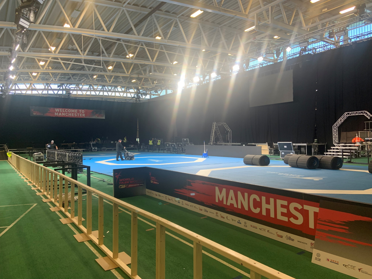 Creating the venue for the Manchester 2023 World Taekwondo Grand Prix ...